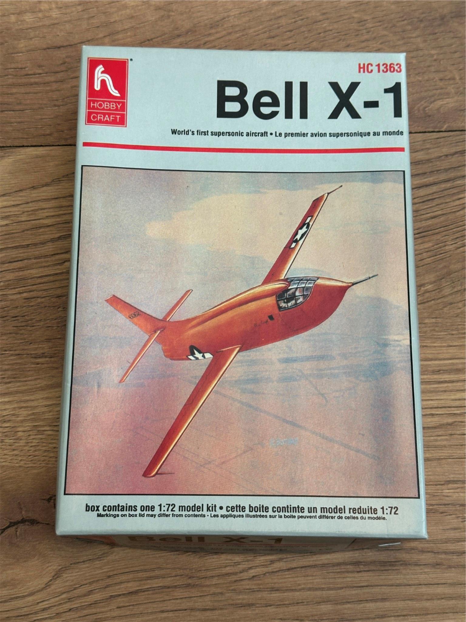 Hobby Craft Model Kit HC1363 - 1:72 Bell X-1 - World's First Supersoni ...
