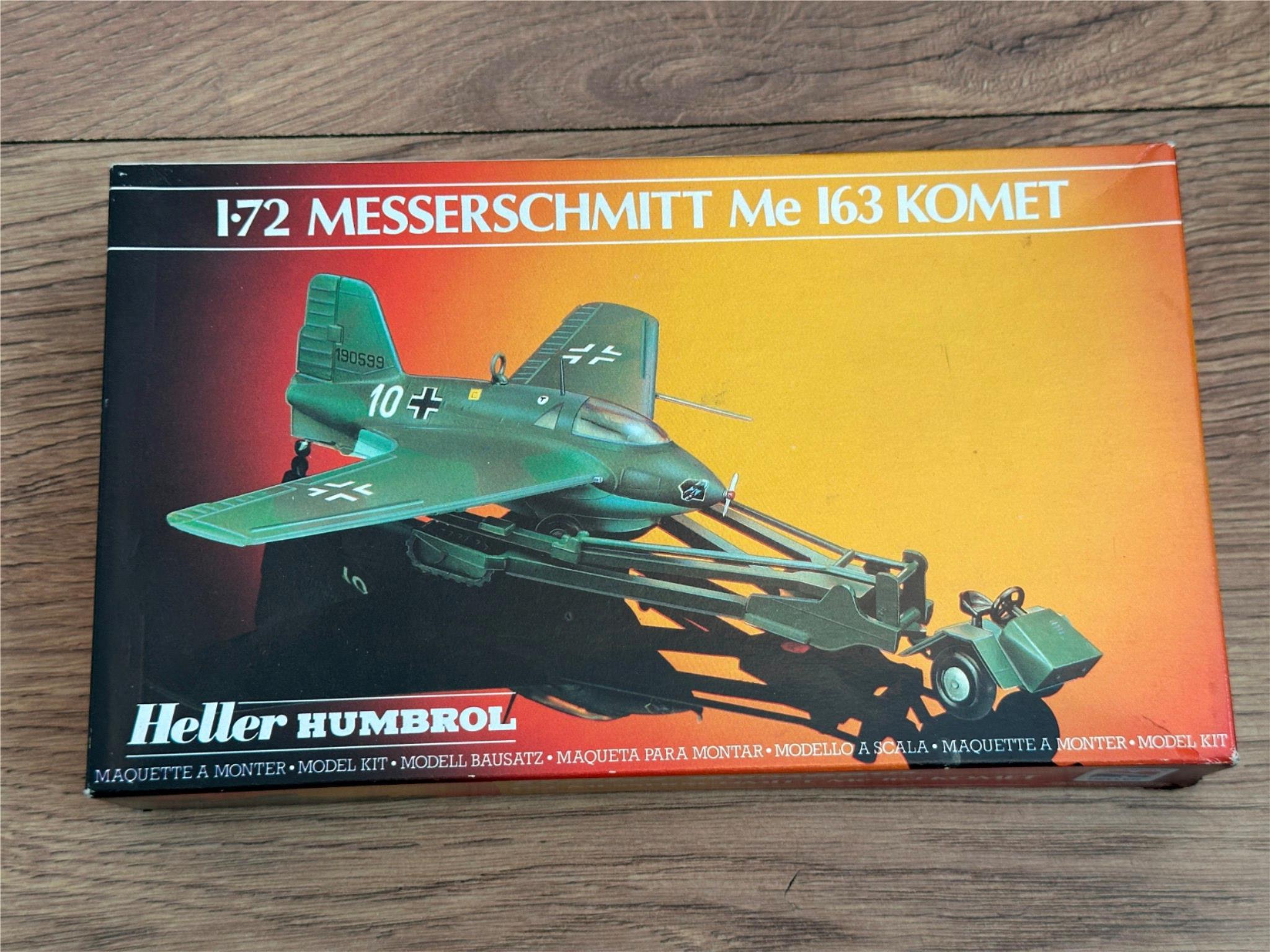 Heller Humbrol Model Kit - 1:72 Messerschmitt Me 163 Komet Model Kit ...