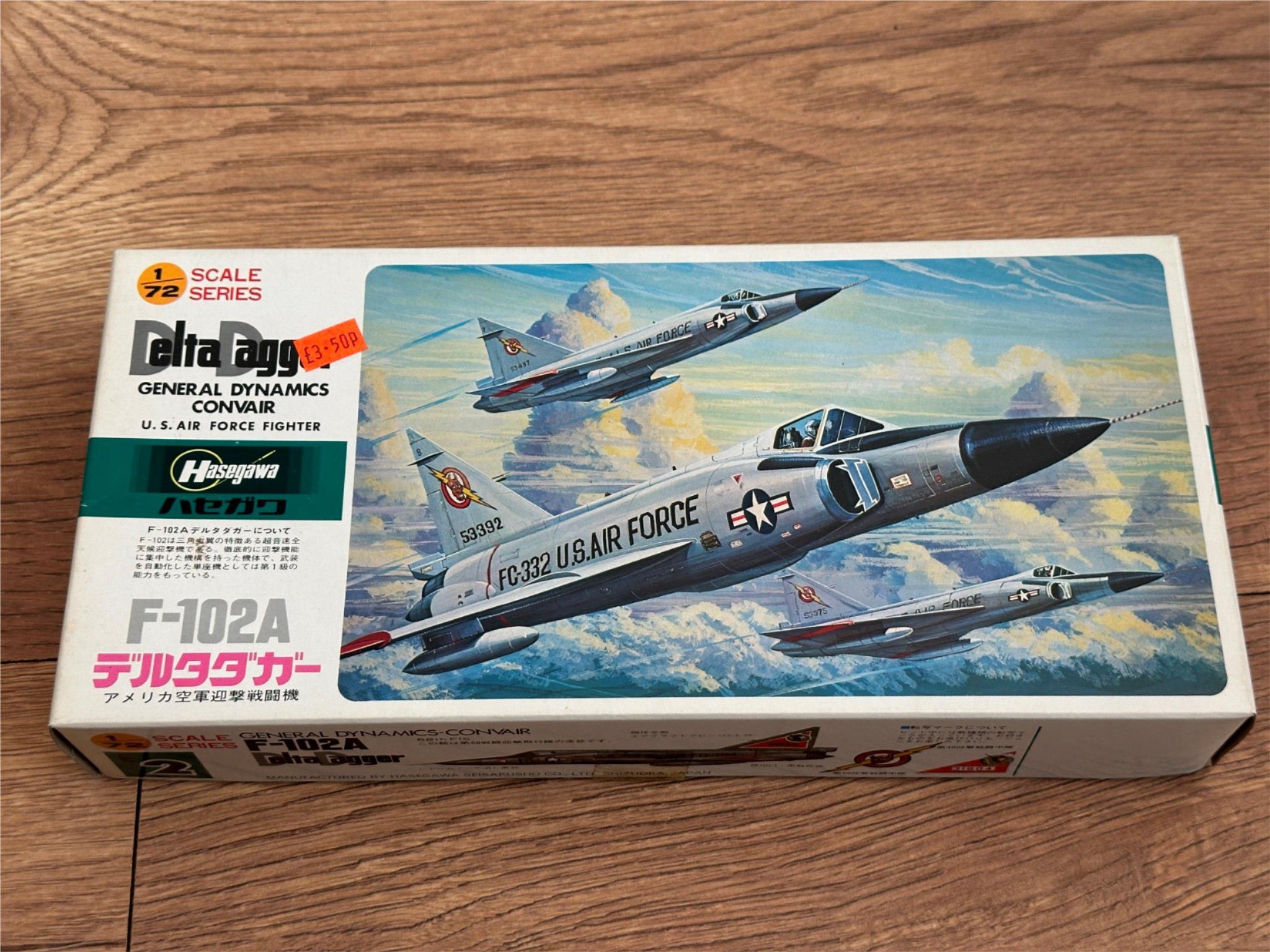 Hasegawa Model Aircraft Kit - 1:72 General Dynamics Corvair Delta Dagg ...