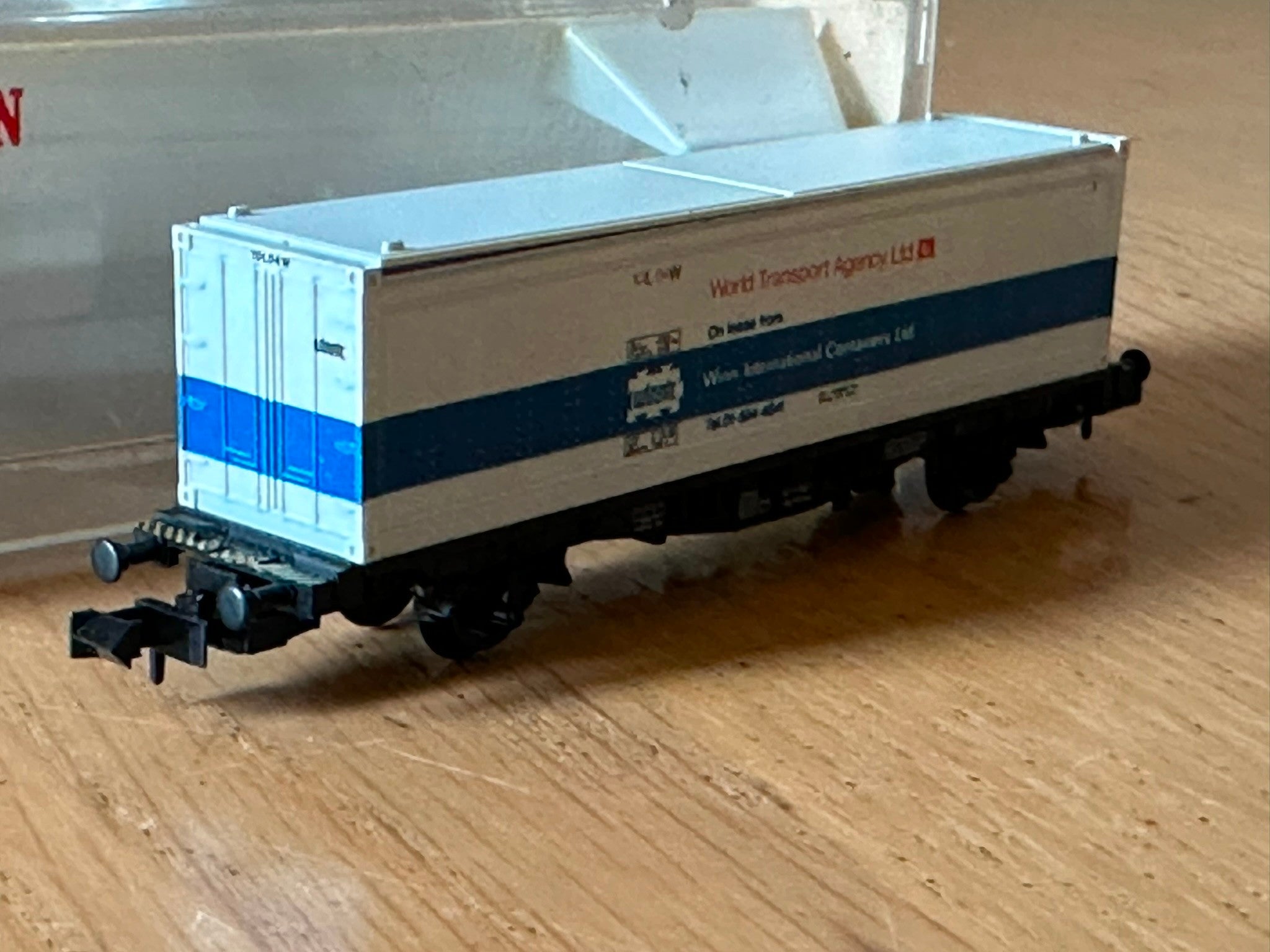Fleischmann N Gauge. Container Wagon (World Transport). Pre Owned. Box ...