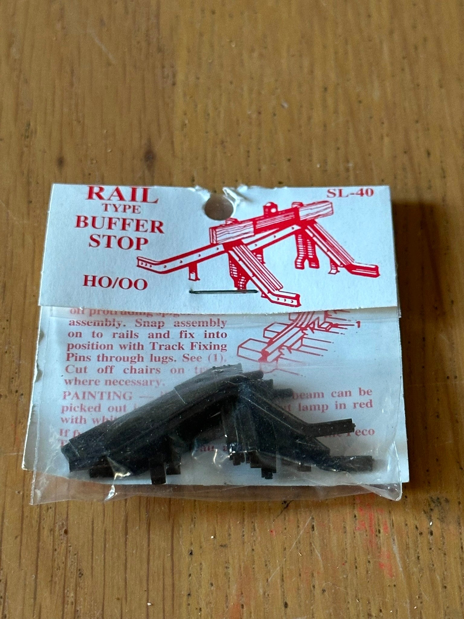 Peco SL-40 Buffer Stop Rail Built Type Clip Together Plastic Kit ...